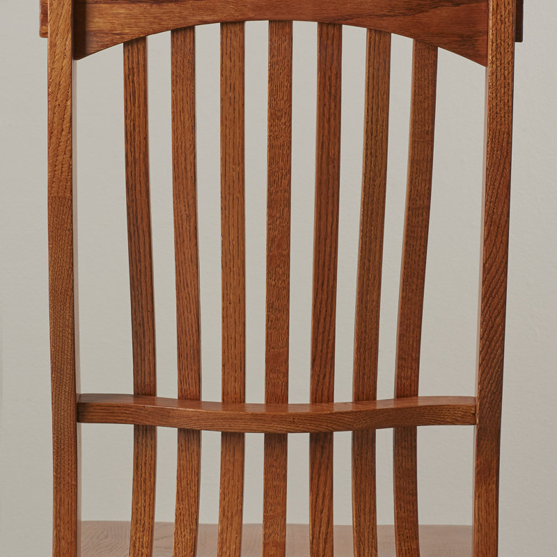 Loon Peak® Corwin Solid Wood Slat Back Side Chair In Brown And Reviews